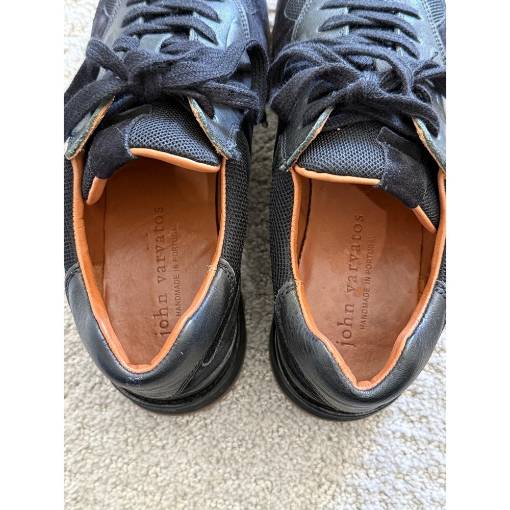John Varvatos | Shoes | John Varvatos Portugal Black Leather Suede Mesh ...
